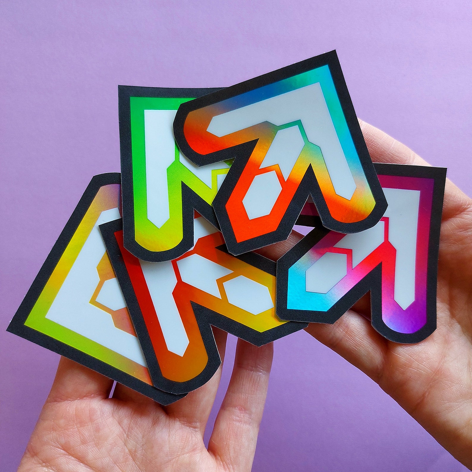 HOLOGRAPHIC DDR Stickers Cute Dance Game Arrow Stickers - Etsy