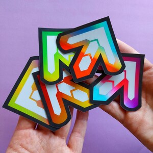 HOLOGRAPHIC DDR STICKERS // Cute Dance Game Arrow Stickers | Dance ...