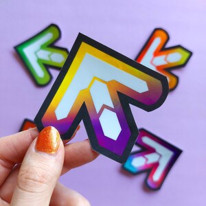 HOLOGRAPHIC DDR STICKERS // Cute Dance Game Arrow Stickers | Dance ...