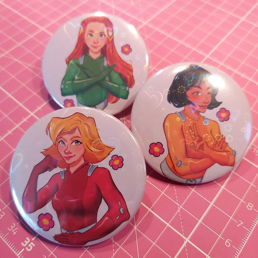 Secret Spy Buttons | Secret Super Spy Holographic Heart Laminate ...