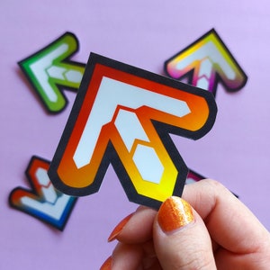 HOLOGRAPHIC DDR STICKERS // Cute Dance Game Arrow Stickers | Dance ...