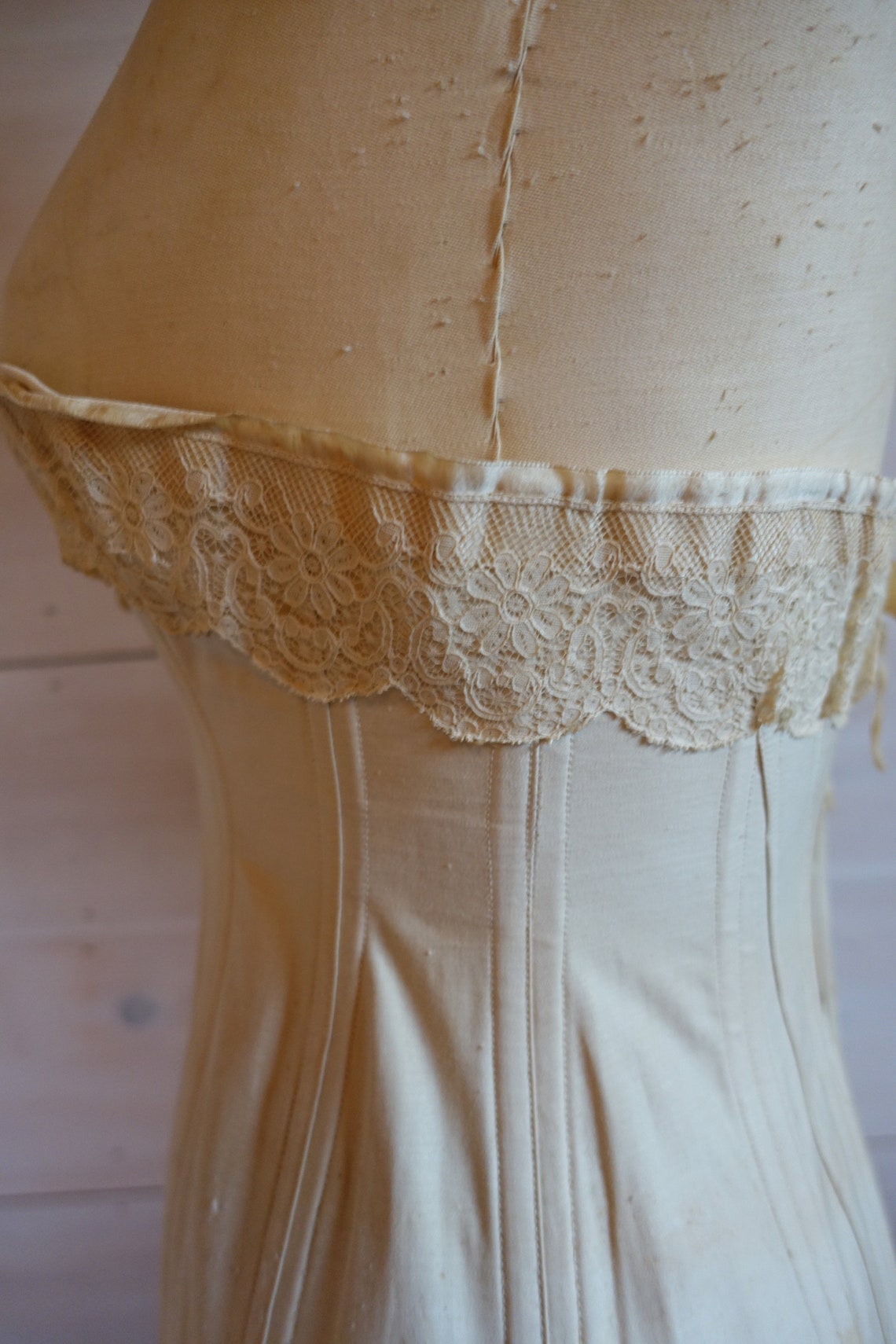 Fabulous Vintage D.F. Cage Dress Form With Edwardian Corset & Garters ...