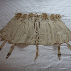 Fabulous Vintage D.F. Cage Dress Form With Edwardian Corset & Garters ...