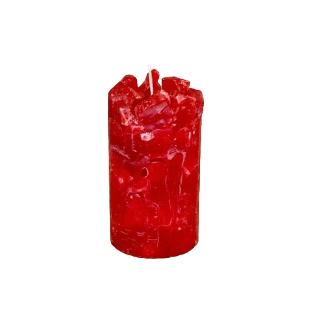 Red Apple-ginger Scented Pillar Candle - Etsy