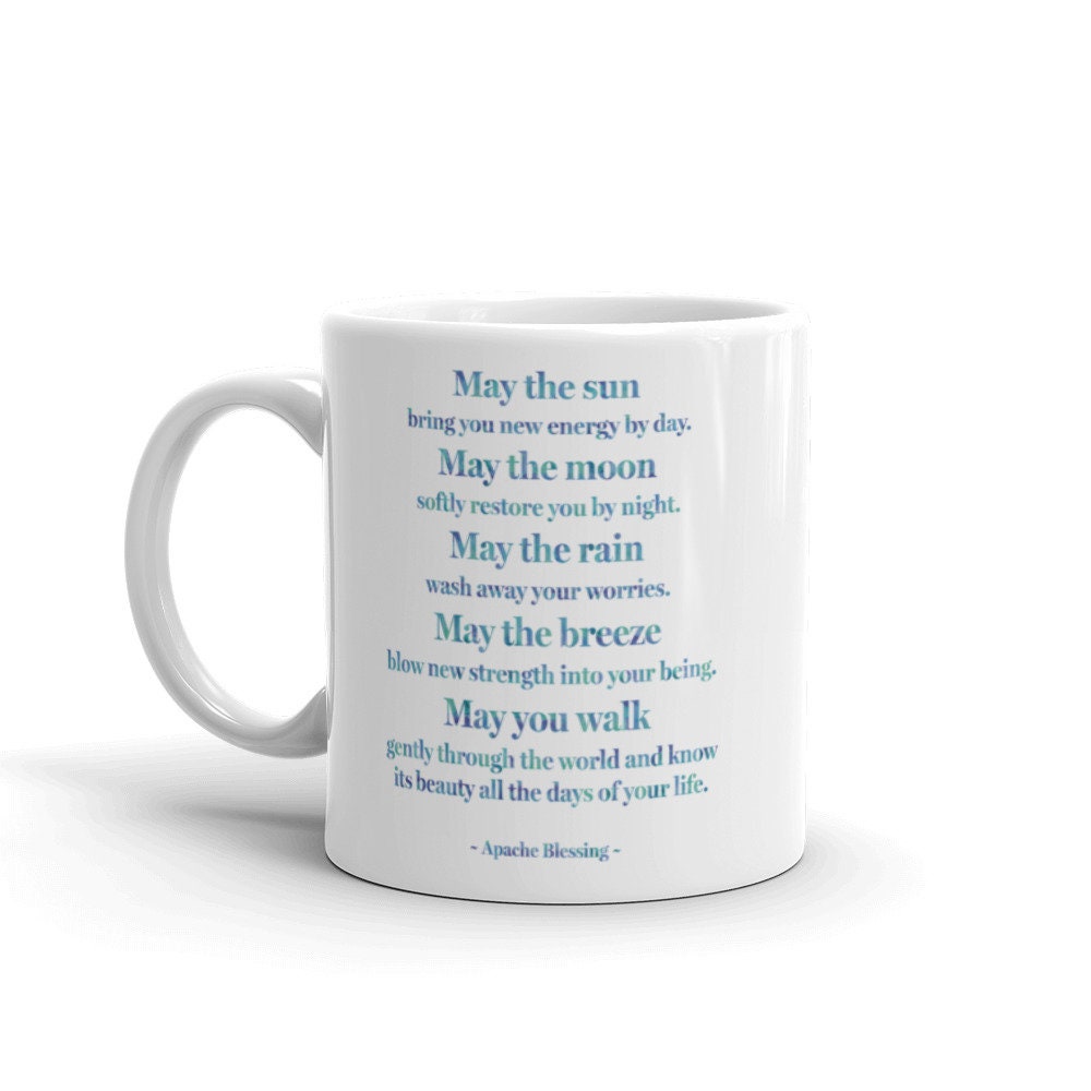 Apache Blessing Good Wishes Poem White Mug - Etsy