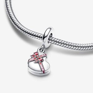 925 Sterling Silver - Heart Chocolate Gift Box Dangle Charm - Fit for ...