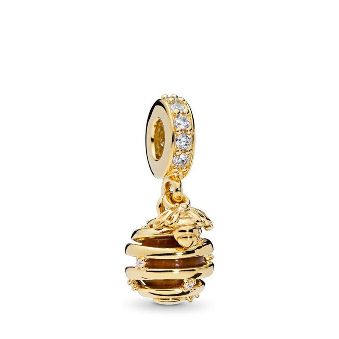 Sparkling Beehive Charm Sweet as Honey Dangle Charm Fits Pandora Bracelets - Etsy
