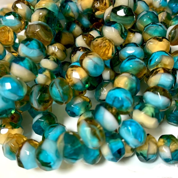 Czech Picasso Beads - Etsy