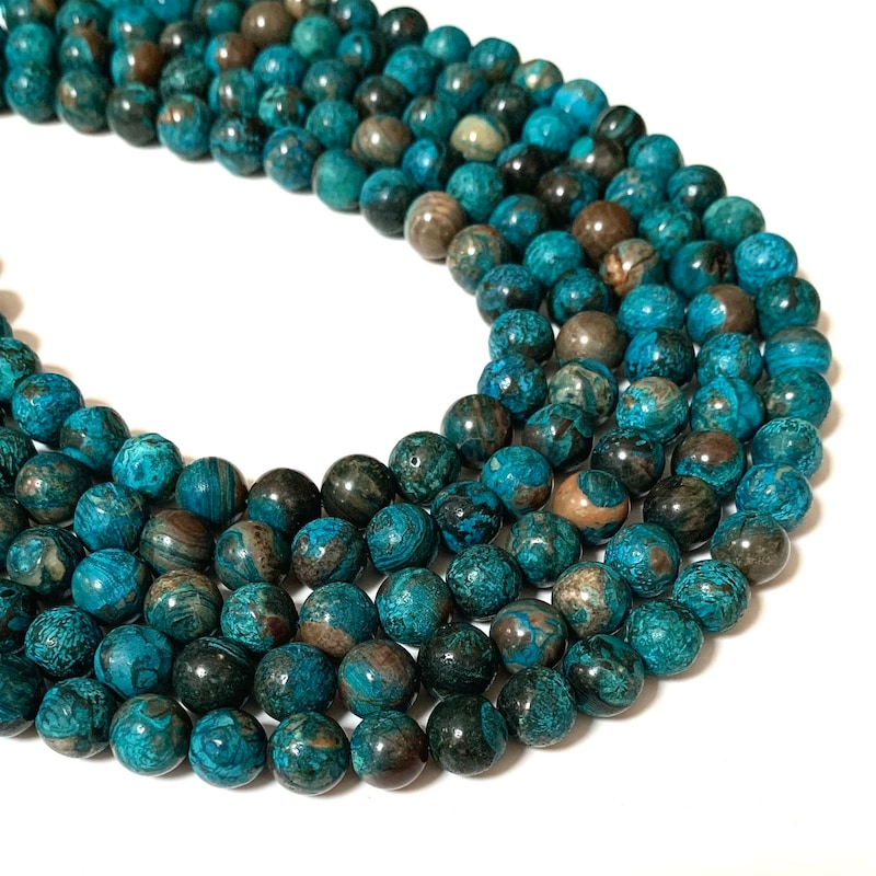 Blue Jasper Beads - Etsy