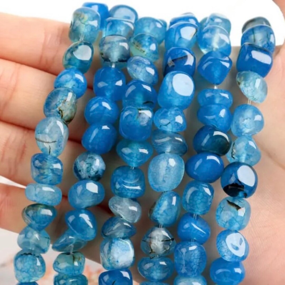 Irregular Shape Agate Beads - Size 8mm - 15" Strand - Approx. 45 Beads ...