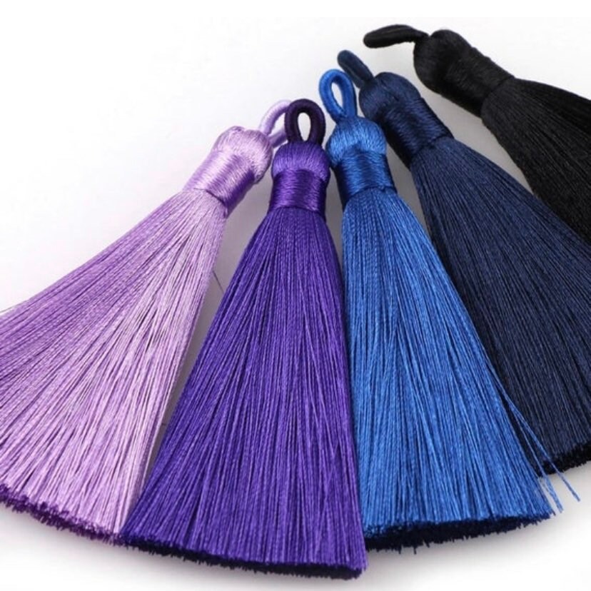 3" Silk Tassels - Mala Tassel - Necklace/earring Tassel - Long Tassels ...