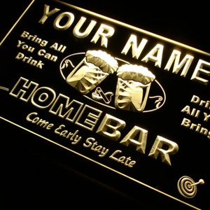 Personalized Home Bar Beer Your Name Custom LED Neon Sign St3-p-tm - Etsy