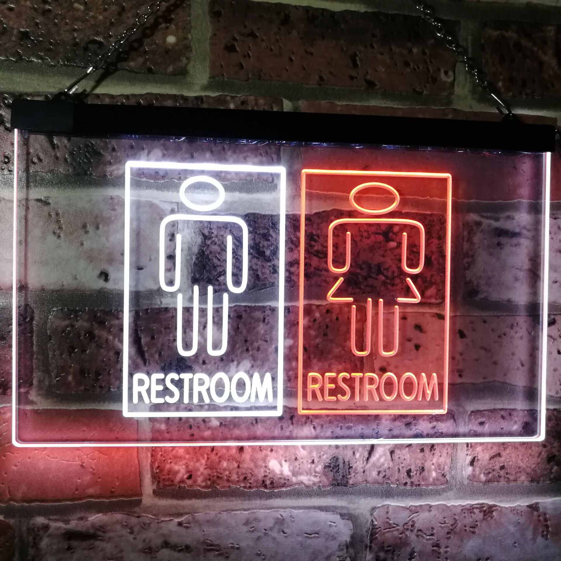 Restroom Male Female Boy Girl Toilet Dual Color LED Neon Sign St6-i3029 ...