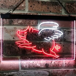 Flying Pig Room Decor Dual Color LED Neon Sign St6-i3110 - Etsy