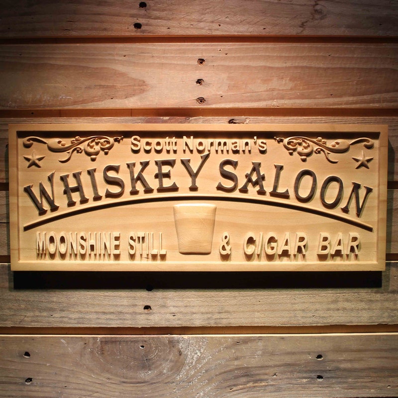Moonshine Wood Sign - Etsy