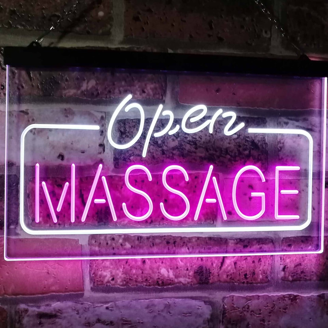 Massage Therapy Open Walk-in-welcome Display Body Care Dual Color LED ...