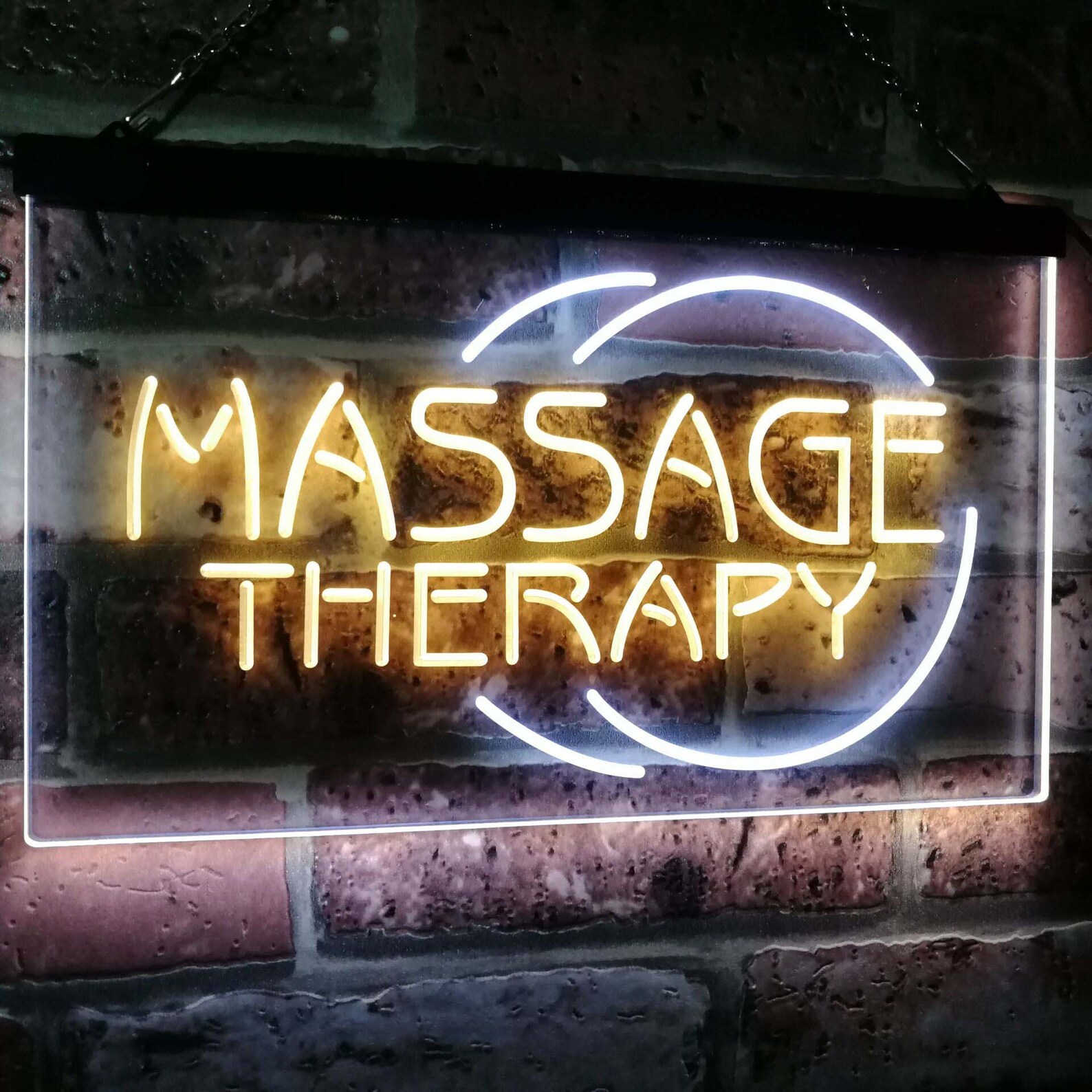 Massage Therapy Business Display Dual Color LED Neon Sign - Etsy
