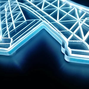 Paris Eiffel Tower France RGB Dynamic Glam LED Sign - Cut-to-edge ...