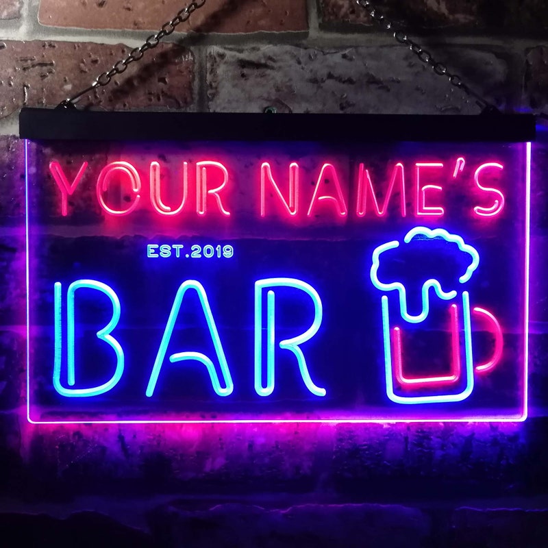 Personalized Bar Signs - Etsy