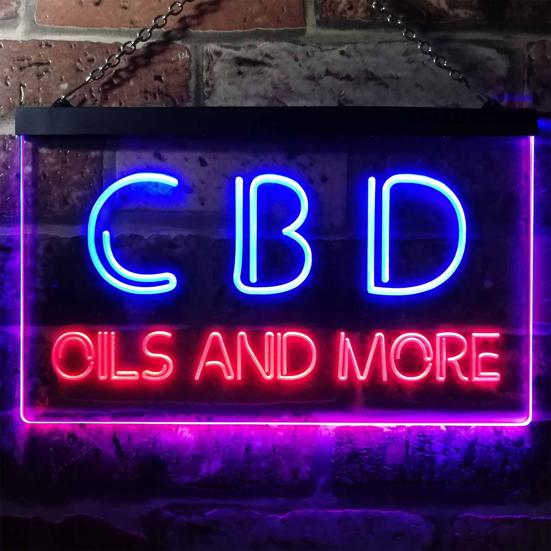 CBD Open Wall Decor Dual Color LED Neon Sign St6-i1091 | Etsy
