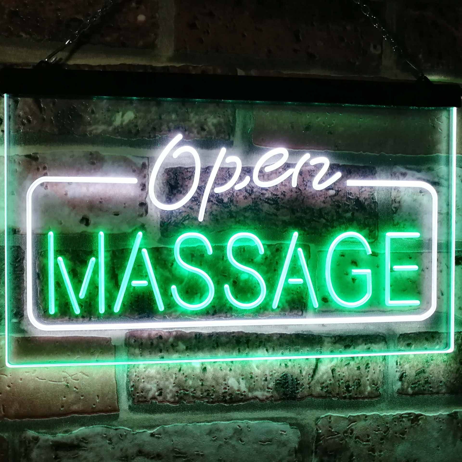 Massage Therapy Open Walk-in-welcome Display Body Care Dual Color LED ...