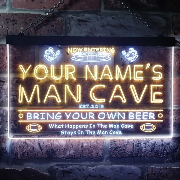 Football Man Cave Sign - Etsy
