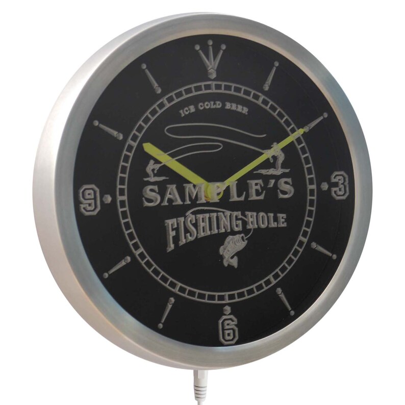 Name Personalized Custom Fly Fishing Hole Sign Bar Neon Sign - Etsy