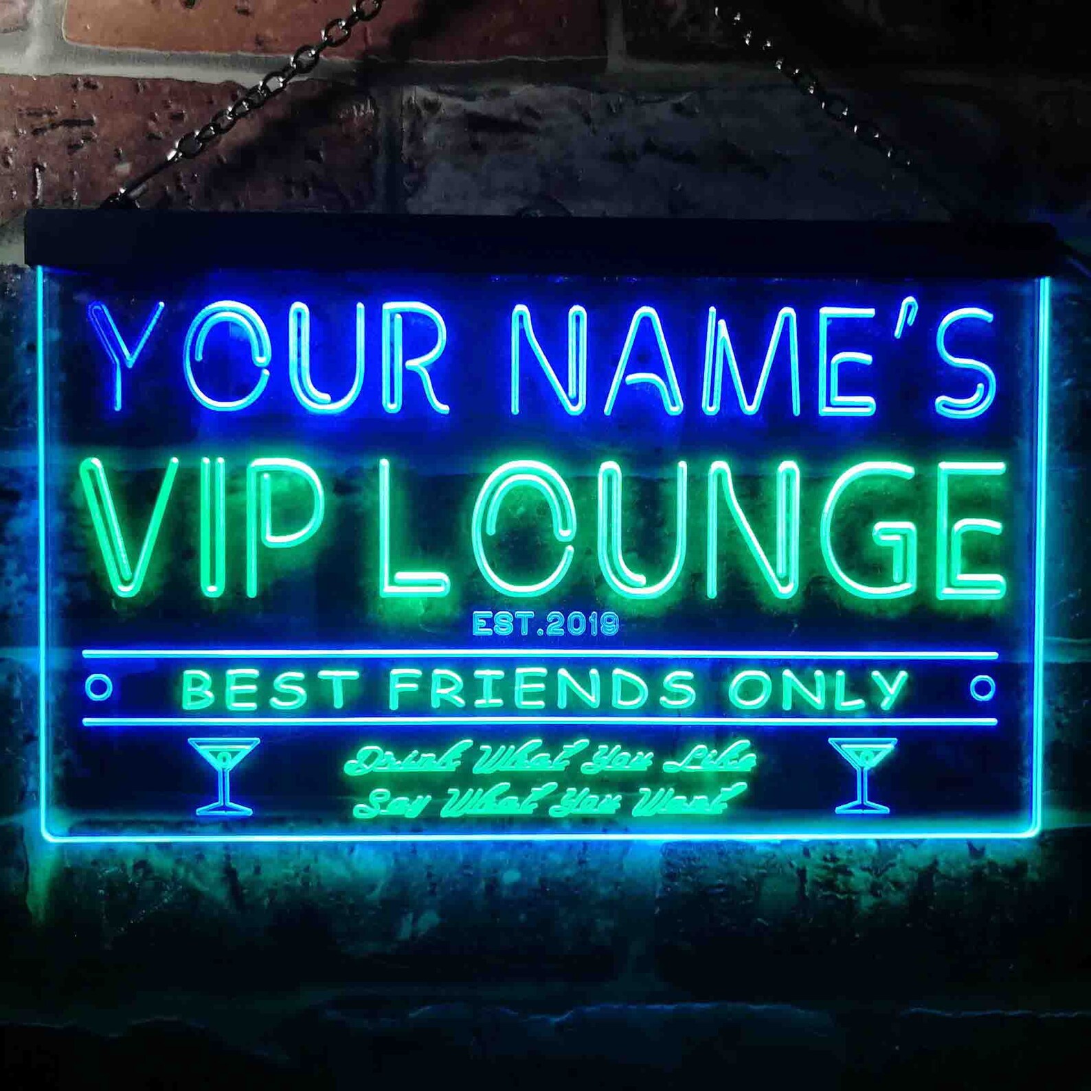 Personalized Your Name Est Year Theme VIP Lounge Bar Club Pub | Etsy