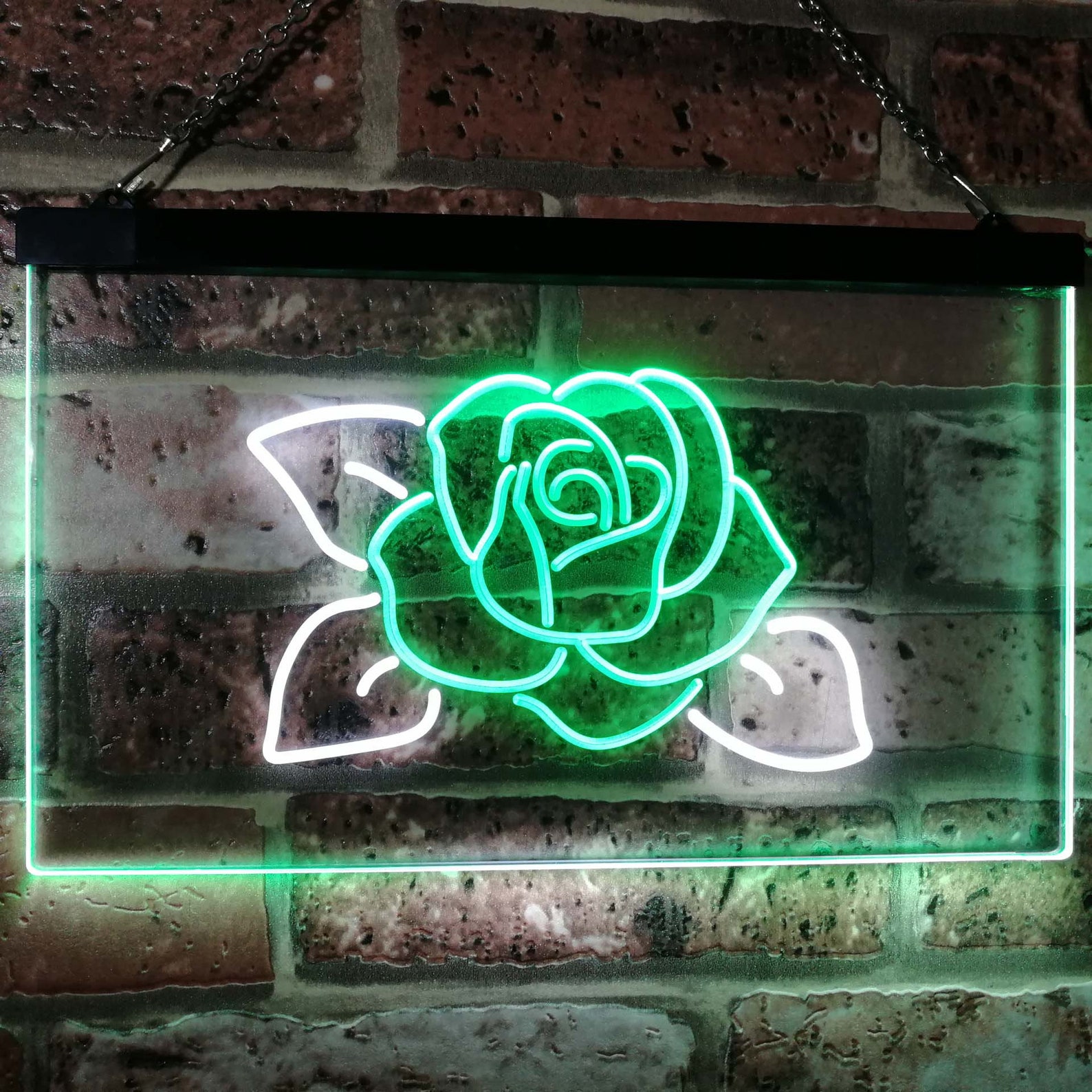 Rose Flower Home Decor Dual Color LED Neon Sign St6-i2095 - Etsy