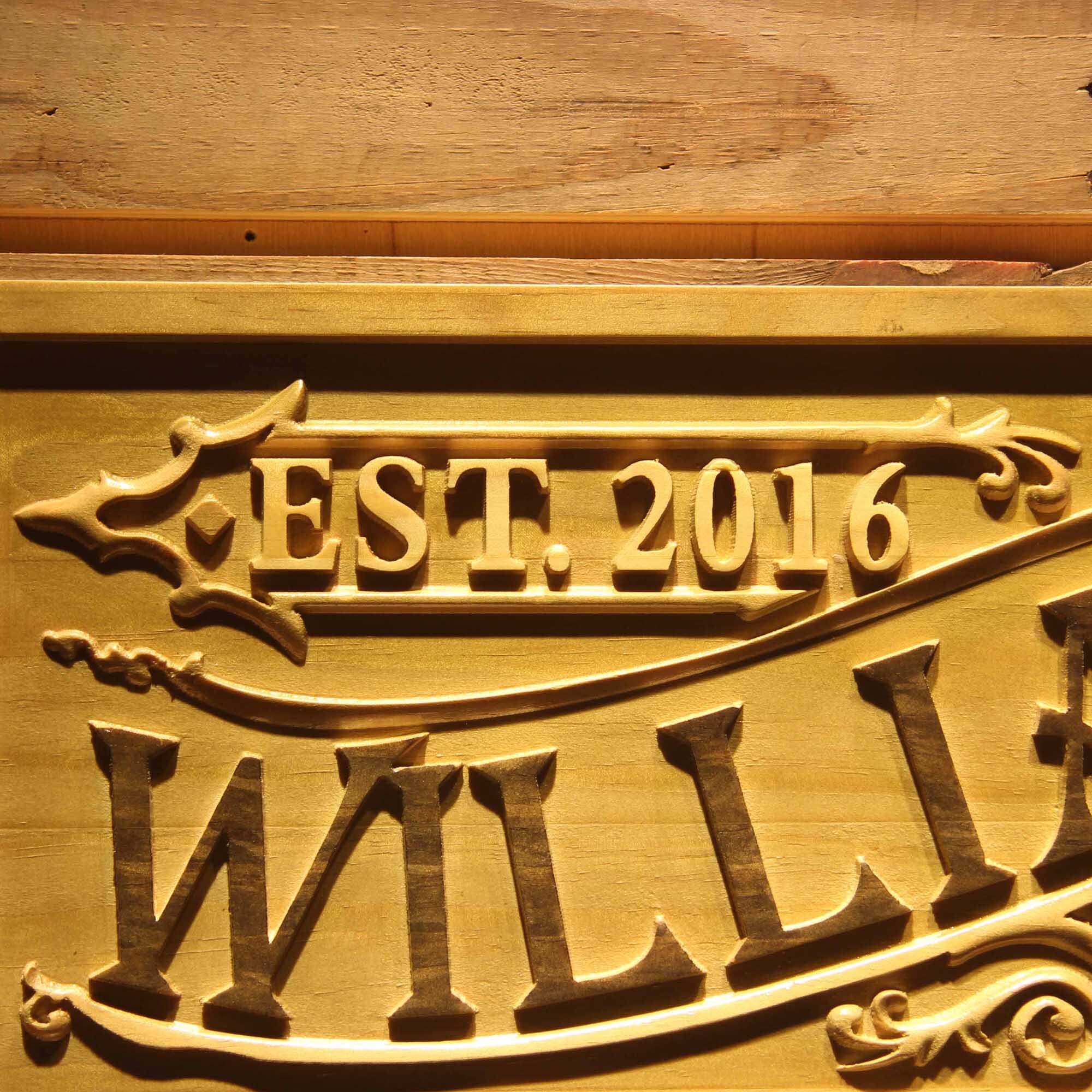 Wpa0424 Wedding Gift Name Personalized Family Decoration Wood - Etsy ...