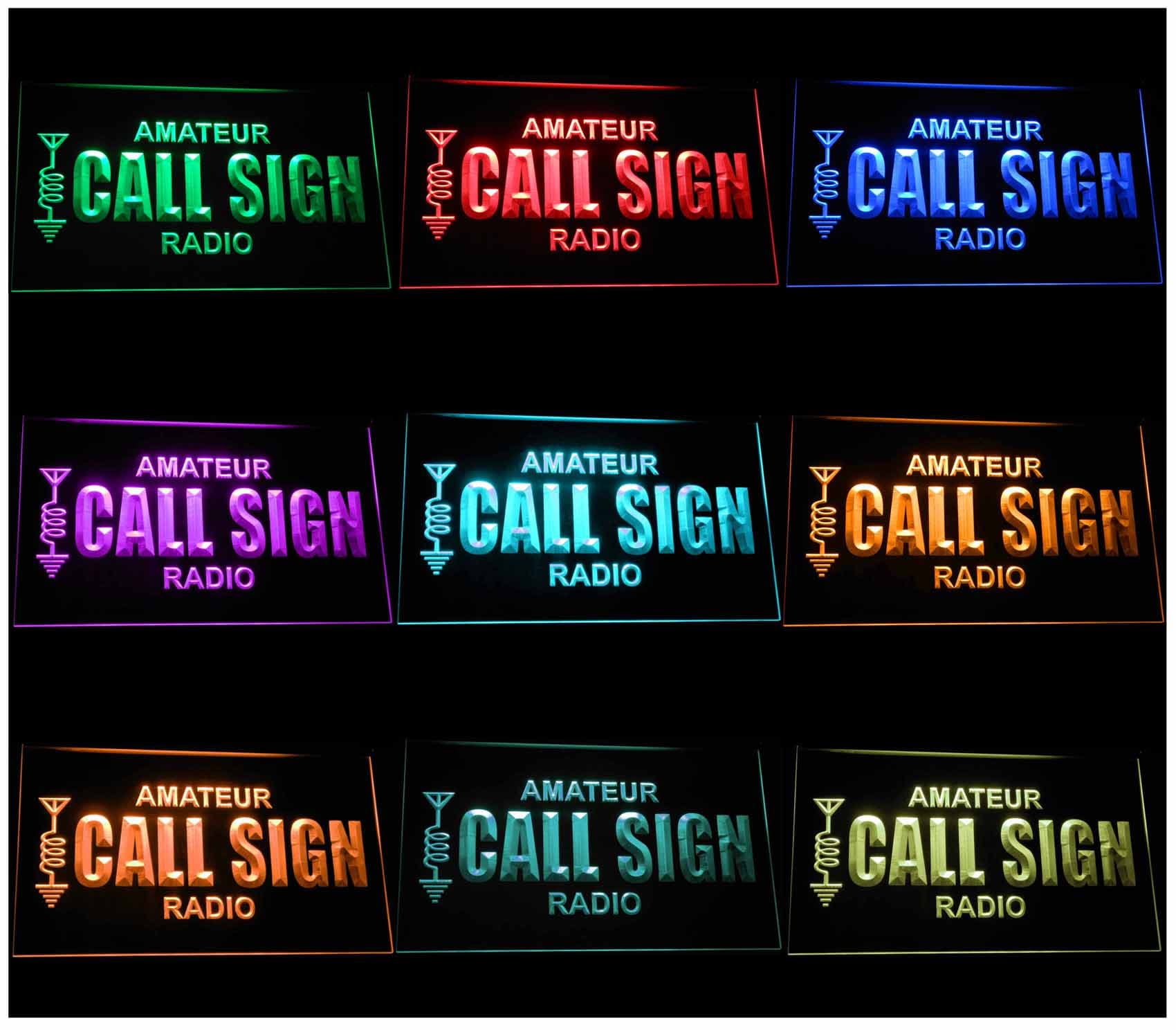 Custom Amateur Radio Your Call Sign Led Neon Sign St3-wb-tm | Etsy