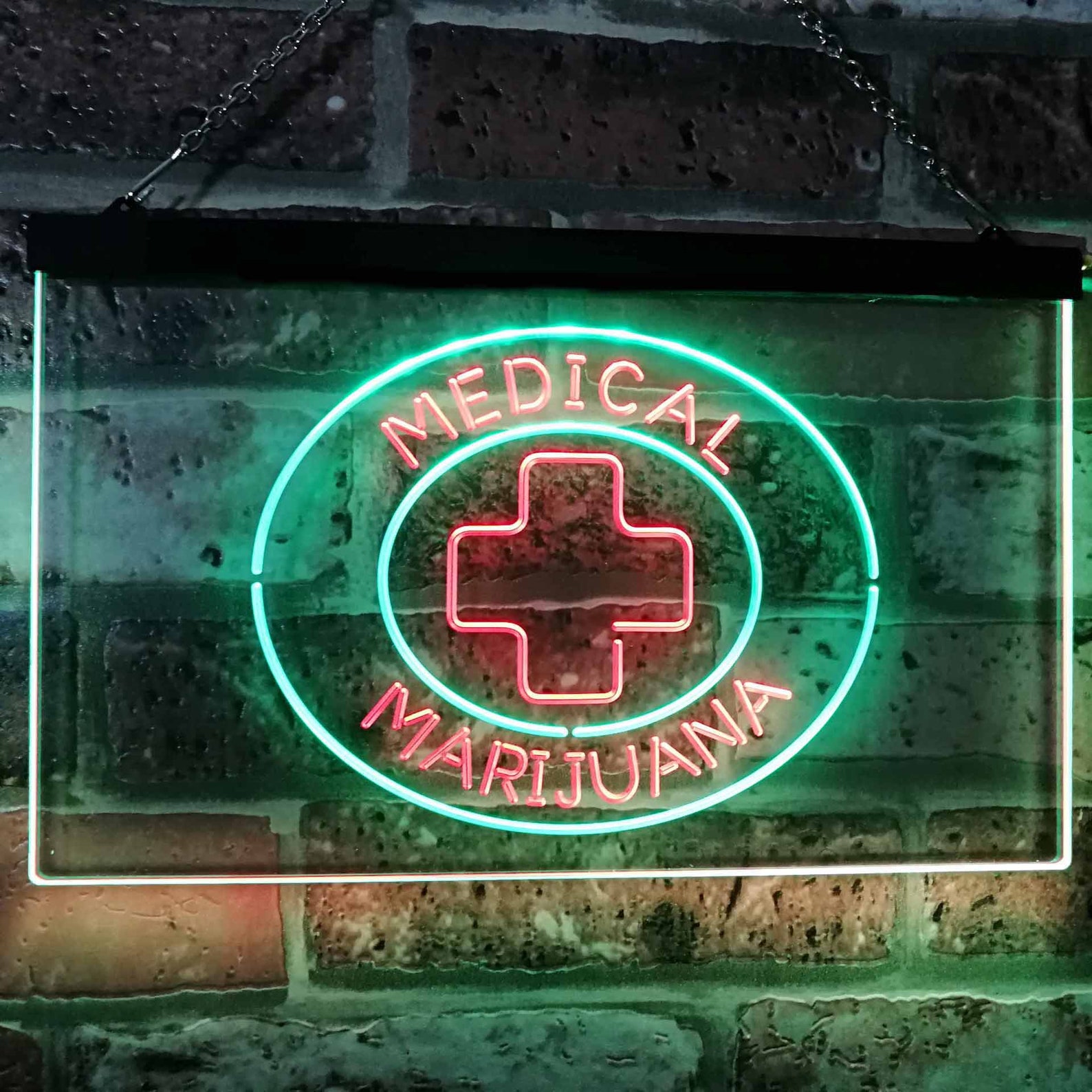 Medical Marijuana Cross Sold Here Indoor Display Dual Color | Etsy