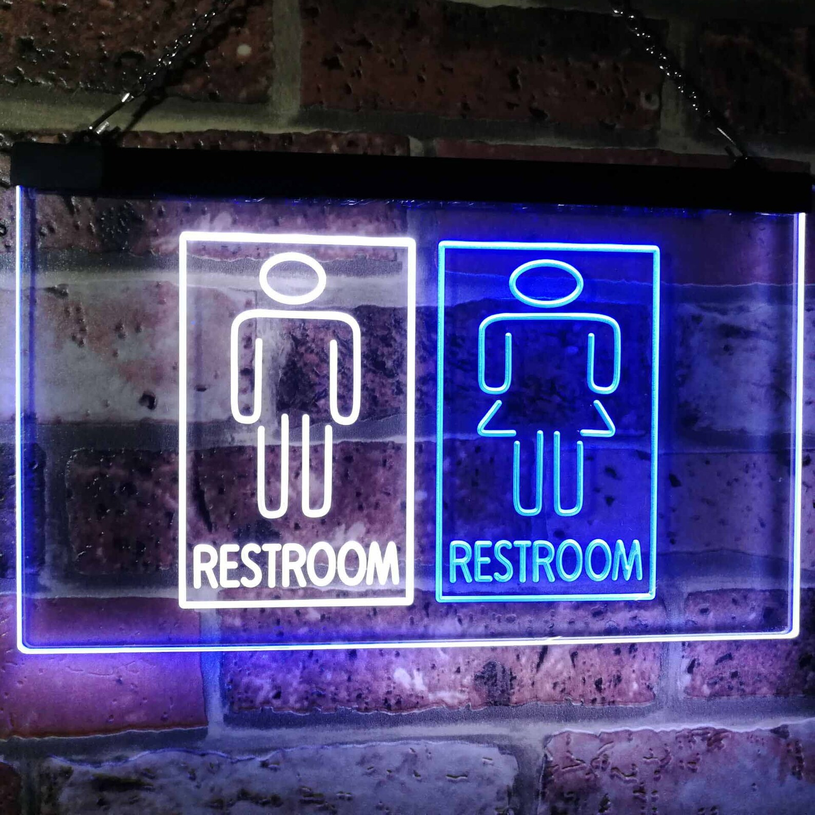 Restroom Male Female Boy Girl Toilet Dual Color LED Neon Sign | Etsy