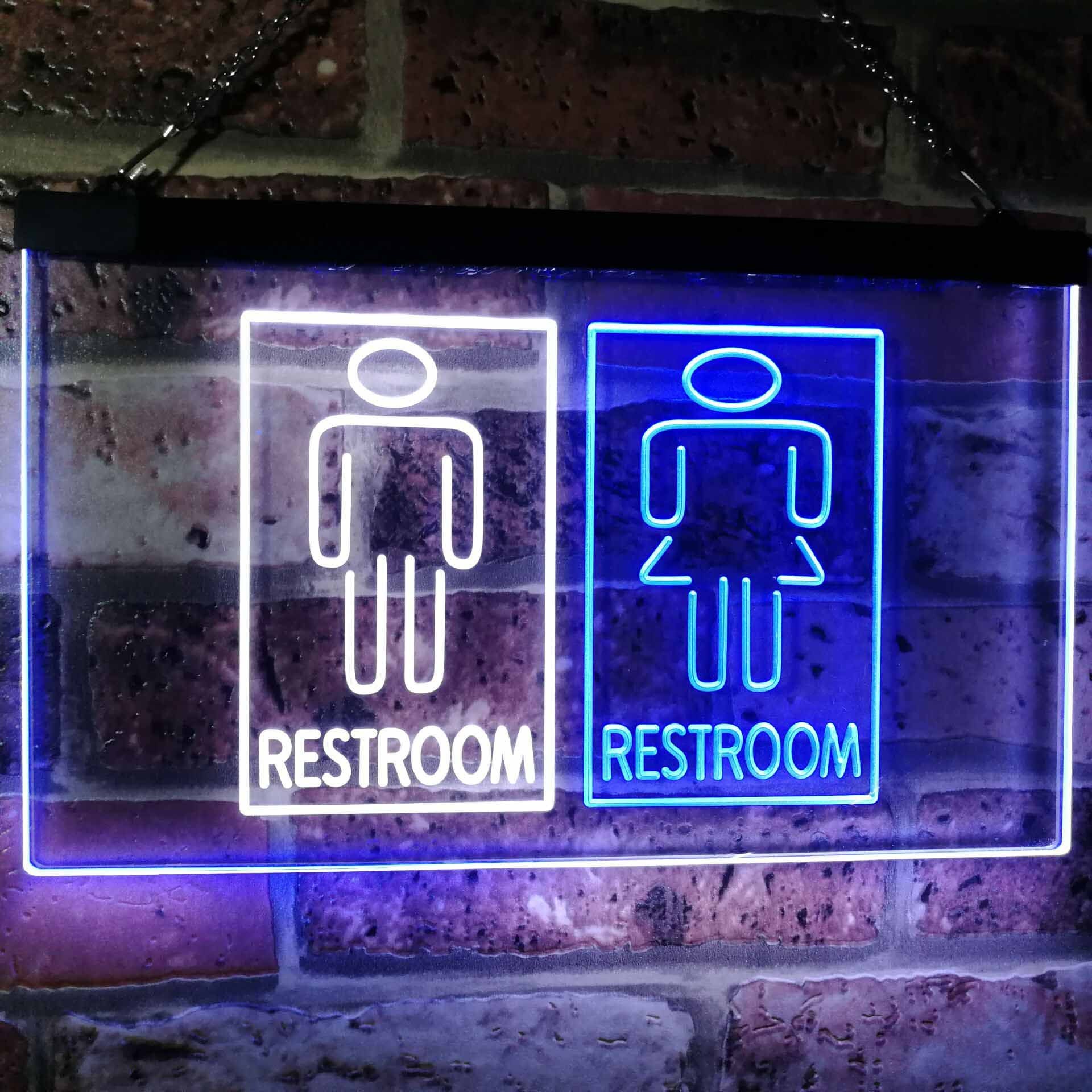 Restroom Male Female Boy Girl Toilet Dual Color LED Neon Sign | Etsy