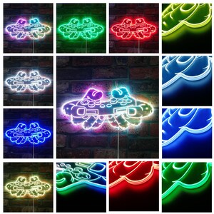 Game Room Console Control Hand RGB Dynamic Glam LED Sign Cut-to-edge ...
