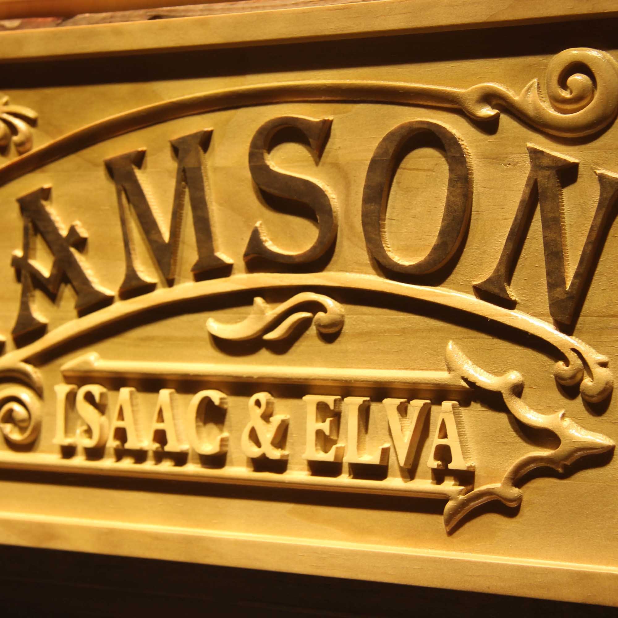 Wpa0424 Wedding Gift Name Personalized Family Decoration Wood - Etsy ...