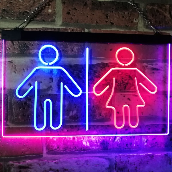 Neon Restroom Signs - Etsy