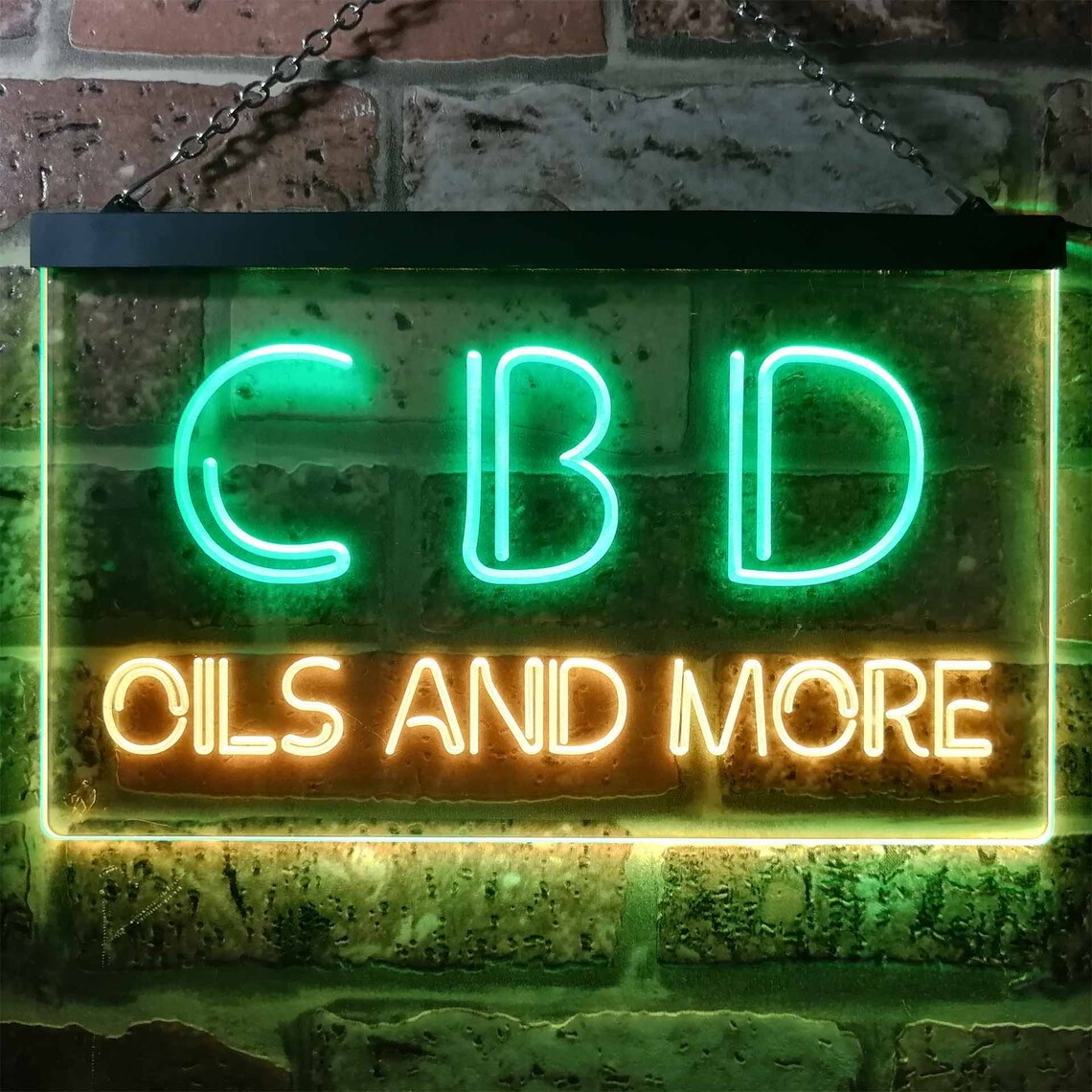 Cbd Open Wall Decor Dual Color Led Neon Sign St6 I1091 Etsy