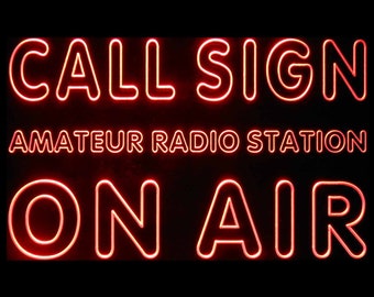 Radio on Air Sign | Etsy