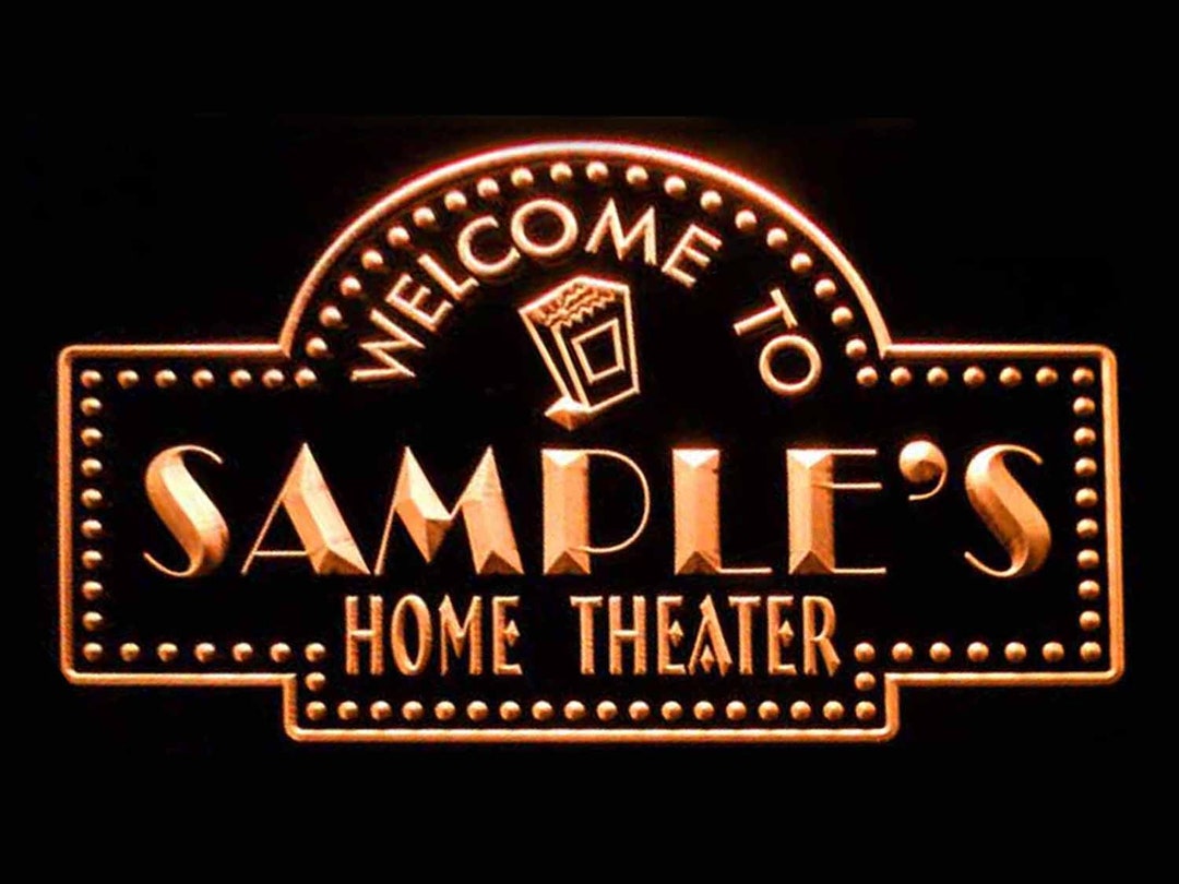 Name Personalized Custom Home Theater Bar Neon Sign St3-ph-tm - Etsy