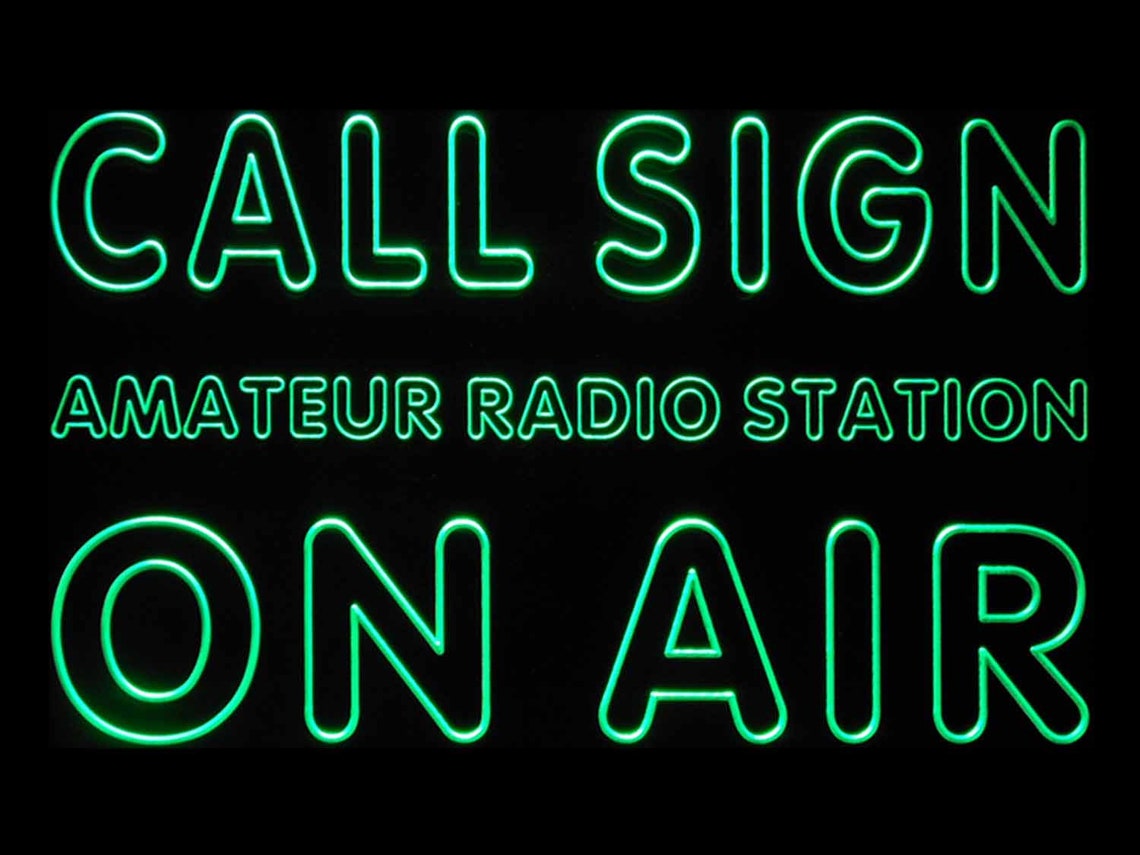 Custom Call Sign on Air Amateur Radio Station Led Neon Sign - Etsy