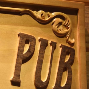 Wpa0353 Name Personalized PUB Bar Decoration Home Bar Gifts Wood ...