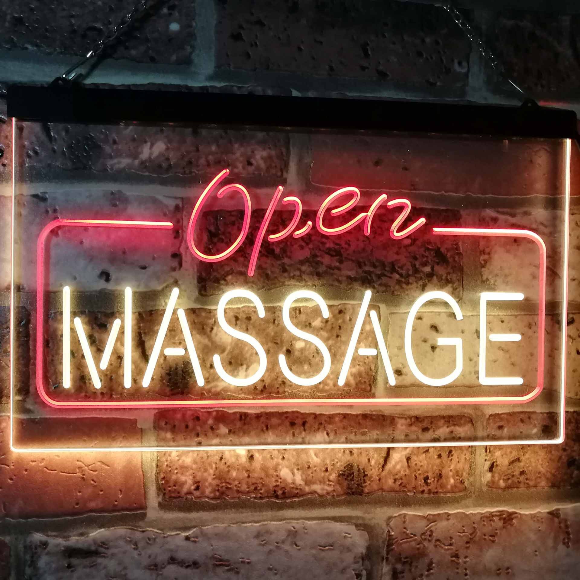 Massage Therapy Open Walk-in-welcome Display Body Care Dual Color LED ...