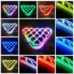 Snooker Billiards Pool Table Room RGB Dynamic Glam LED Sign - Cut-to ...