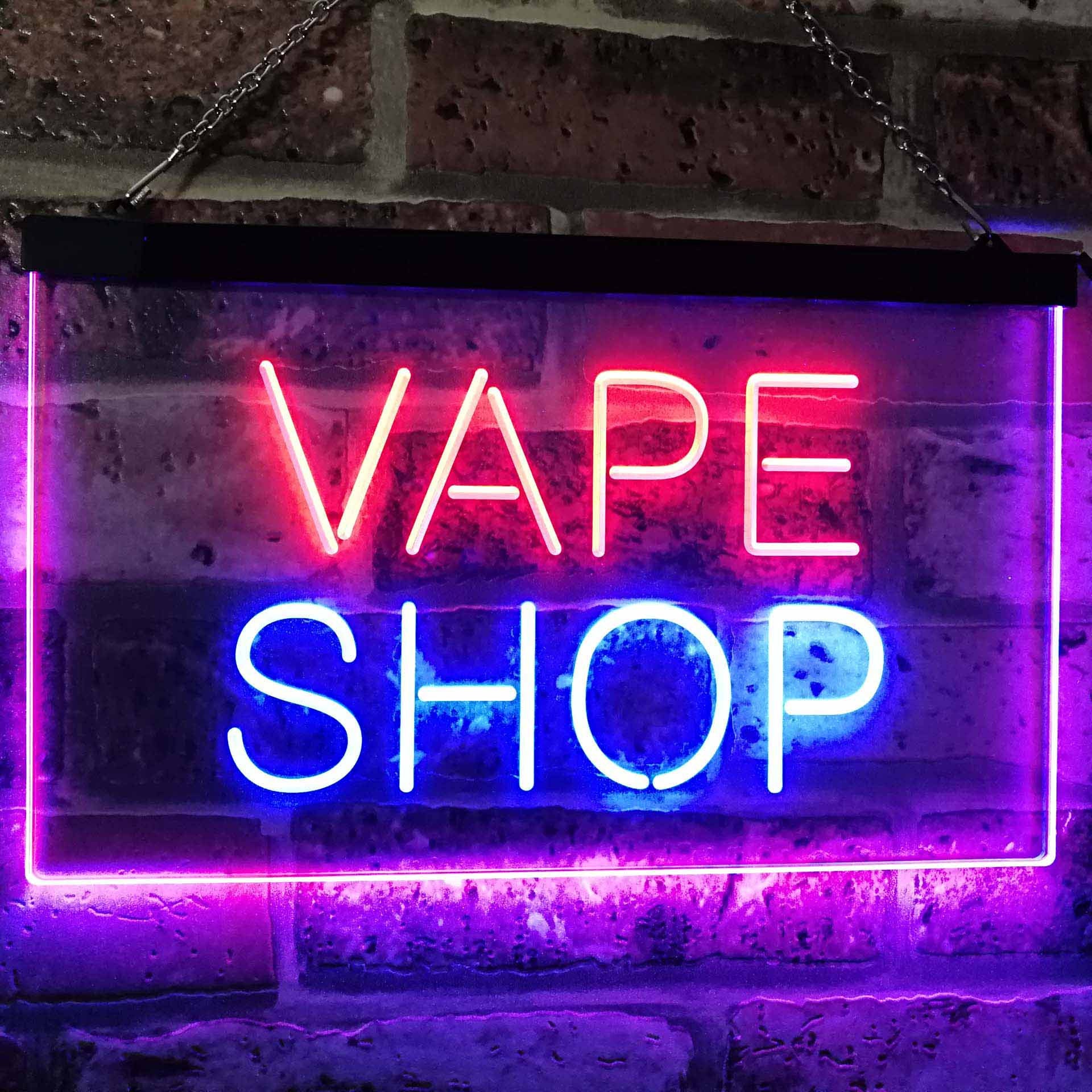 Vape Shop Indoor Display Dual Color Led Neon Sign St6 I3018 Etsy