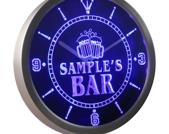 Name Personalized Custom Home Bar Beer Mugs Cheers Neon Sign | Etsy