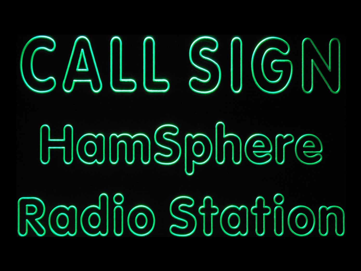 Custom Call Sign Hamsphere Radio Station Led Neon Sign | Etsy
