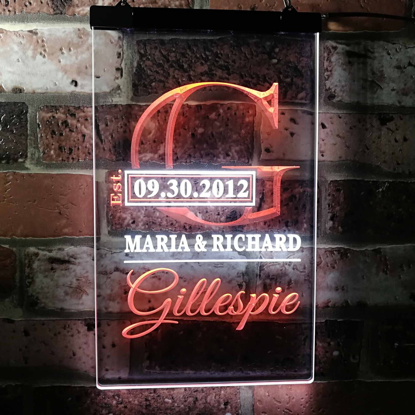 Personalized Wedding Gift Family Name First Names Established - Etsy