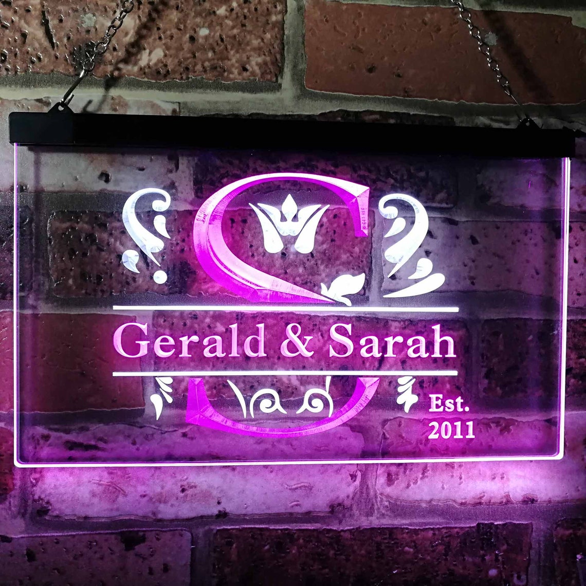 Personalized Wedding Gift Family Name First Names Established - Etsy