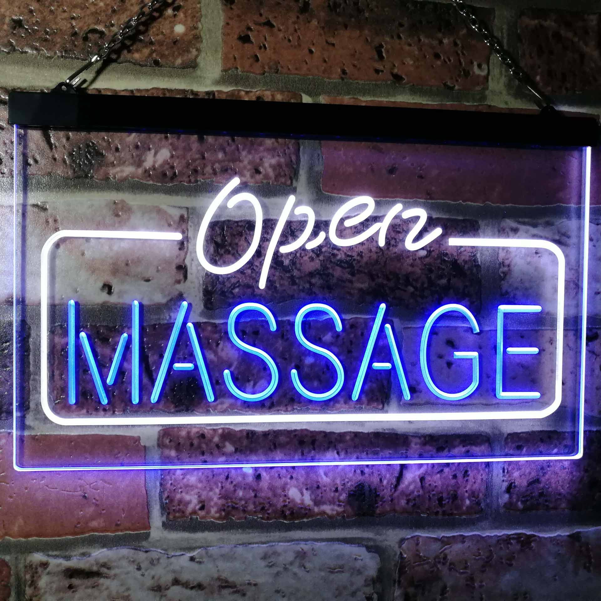 Massage Therapy Open Walk-in-welcome Display Body Care Dual Color LED ...